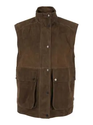 Brunello Cucinelli Leather Vests For Women
