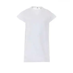 Sacai Short-sleeve Crew Neck Mini Dress - White