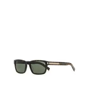 Saint Laurent Tortoiseshell Acetate Square Frame Sunglasses - Brown