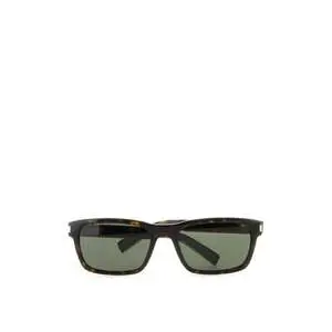 Saint Laurent Tortoiseshell Acetate Square Frame Sunglasses - Brown