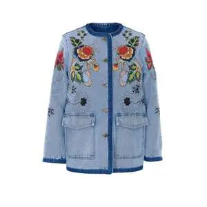 Valentino Garavani Embroidered Denim Jacket