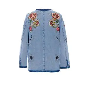 Valentino Garavani Embroidered Denim Jacket