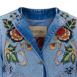 Valentino Garavani Embroidered Denim Jacket