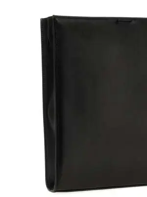 JIL SANDER Braided Leather Shoulder Strap Bag - Black