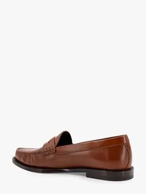 Celine Vivienne Leather Loafer With Perforated Triomphe Logo - Multicolor