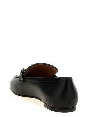 TOD'S Leather Horsebit Loafers - Black