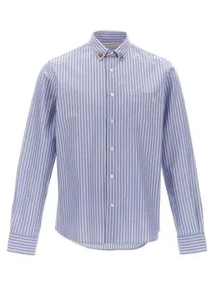 Valentino Garavani Striped Shirt - Blue