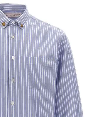 Valentino Garavani Striped Shirt - Blue
