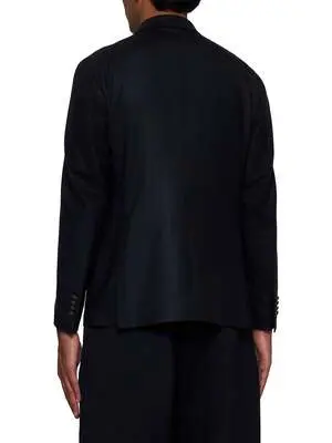 Tagliatore Montecarlo Wool And Cashmere Blazer - Multicolor