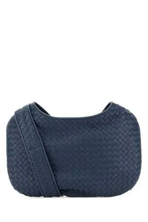 Bottega Veneta Air Force Nappa Leather Veneto Crossbody Bag - Blue