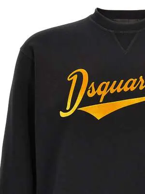 Dsquared2 Cool Fit" Cotton Sweatshirt With Velvet Logo