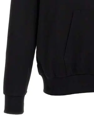 Balmain Logo Print Organic Cotton Hoodie