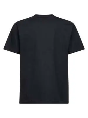 Burberry Black Cotton Logo T-shirt - Multicolor