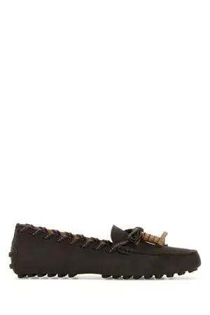 TOD'S TOD'S Suede Loafers Brown
