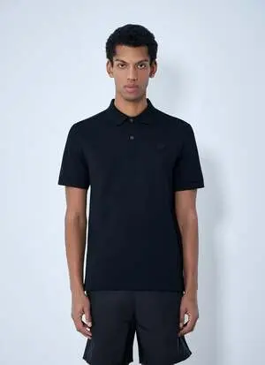 Prada Logo Motif Polo Shirt - Black