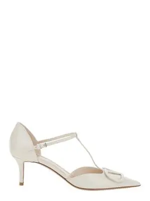 Valentino Garavani D'orsay Pumps With Vlogo Detail - Multicolor