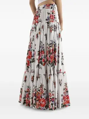 Dolce & Gabbana Floral Print Long Skirt