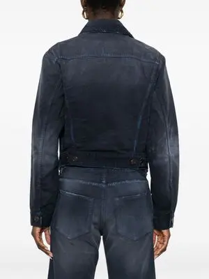 Balenciaga Denim Cotton Jacket - Multicolor