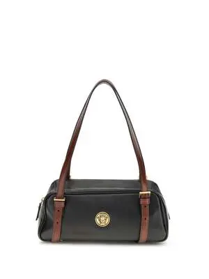 Versace Emblème Bowling Nappa Shoulder Bag With Medusa Accessory
