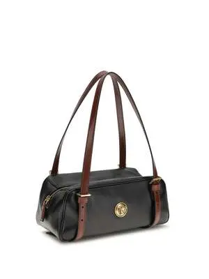 Versace Emblème Bowling Nappa Shoulder Bag With Medusa Accessory