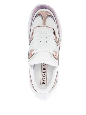 ROGER VIVIER Motor Run" Lace-up Sneakers - Multicolor