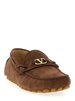 Valentino Garavani Driver Fastaway Loafers - Brown