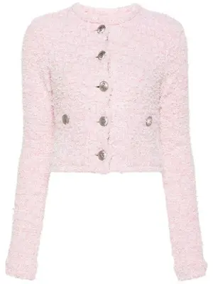Balenciaga Bouclé Cropped Jacket - Multicolor