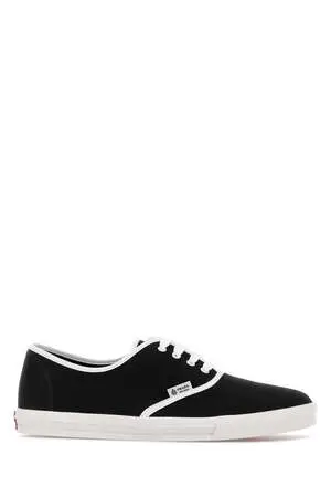 Prada Canvas Lace-up Sneakers - Black