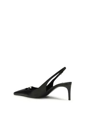 Dolce & Gabbana Leather Slingback Pumps - Black