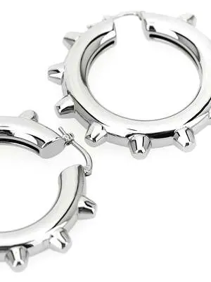 JIL SANDER 731 Hoop Earrings In Brass