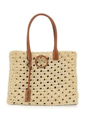 Versace La Medusa Raffia Tote Bag - Multicolor