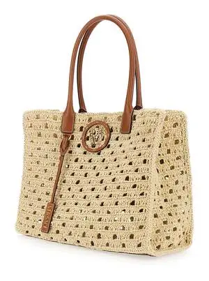 Versace La Medusa Raffia Tote Bag - Multicolor