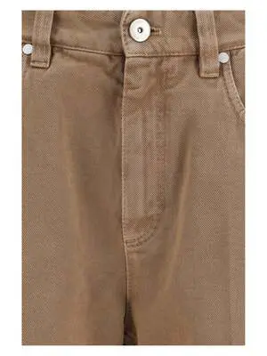 Brunello Cucinelli Straight Leg Jeans - Brown