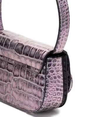 DIESEL® 1dr Croc Effect Leather Shoulder Bag - Multicolor
