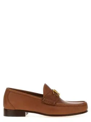 Valentino Garavani VALENTINO GARAVANI VLogo Signature Loafers Brown