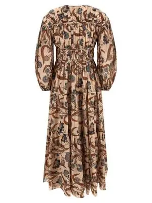 Zimmermann Ascension Tie Billow Maxi Dress - Multicolor