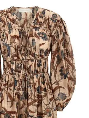 Zimmermann Ascension Tie Billow Maxi Dress - Multicolor