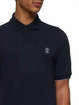 Brunello Cucinelli Cotton Piqué Polo Shirt