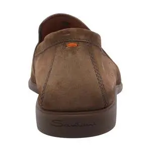 Santoni Malibu Suede Loafers - Brown