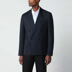 LARDINI Double-breasted Wool Jacket