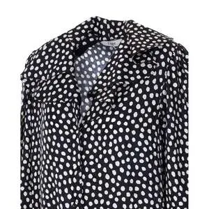 Chloé Silk Jacquard Long Sleeve Mini Dress