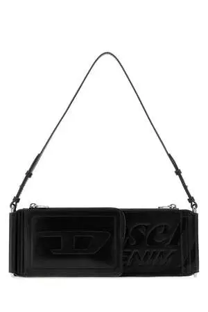 DIESEL® Embossed Shoulder Bag - Black