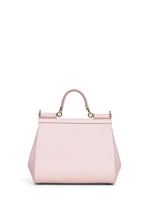 Dolce & Gabbana Pink Dauphine Leather Sicily Handbag