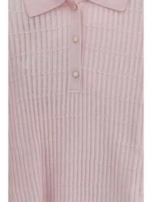 Max Mara Wool And Silk Polo - Pink