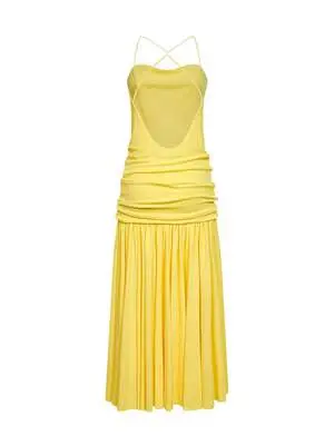 Jacquemus The Abiha Gathered Waist Dress - Multicolor
