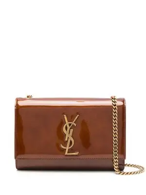 Saint Laurent Kate Patent Leather Crossbody Bag - Multicolor