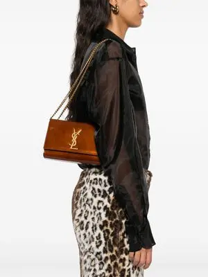 Saint Laurent Kate Patent Leather Crossbody Bag - Multicolor