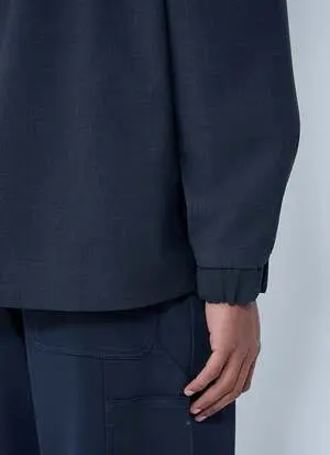 Moncler Technical High-collar Jacket With Concealed Placket