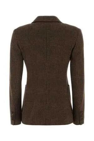 Max Mara Embroidered Cotton Blend Blazer