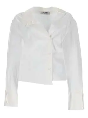 Attico Asymmetrical Shirt - White